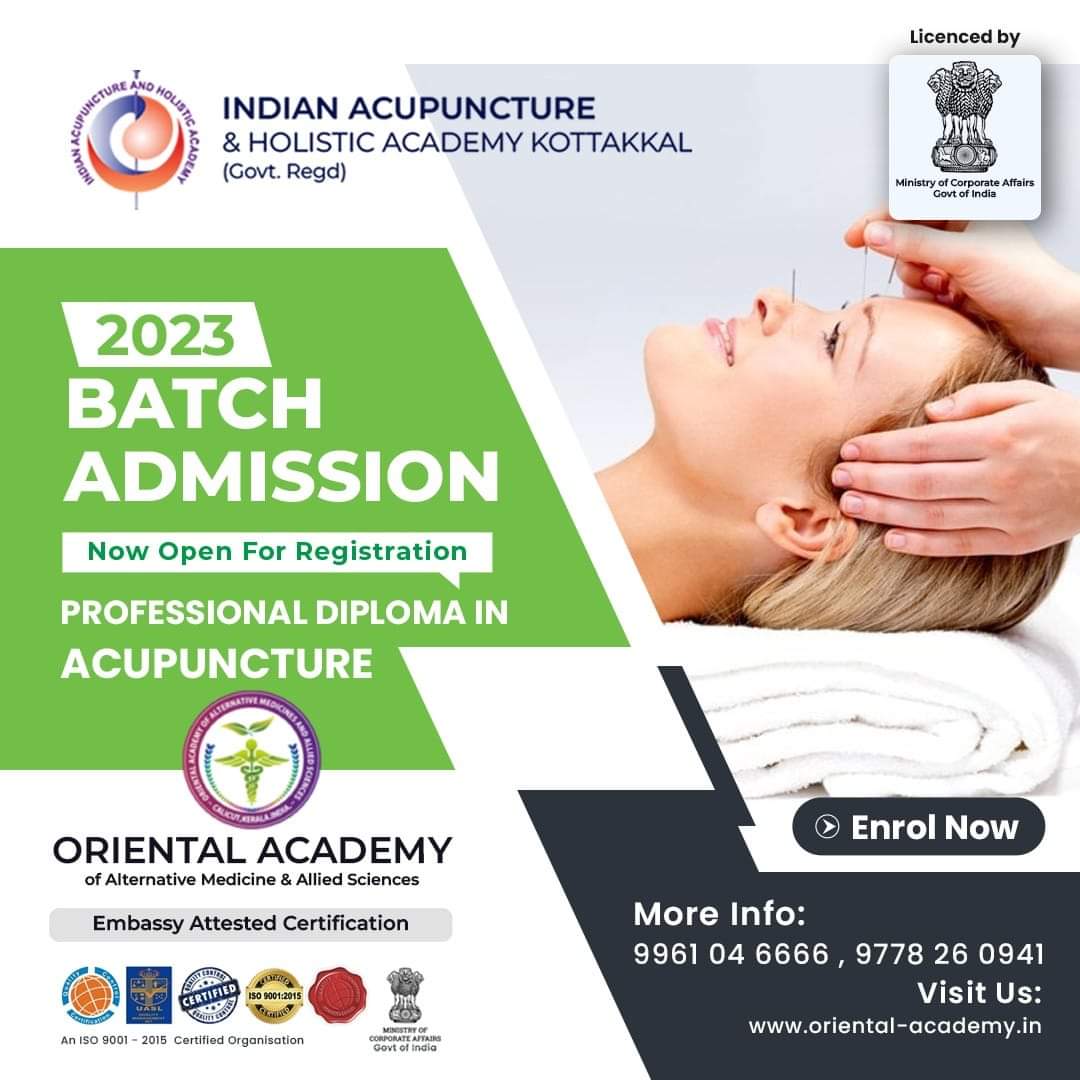 INDIAN ACUPUNCTURE HOLISTIC ACADEMY KOTTAKKAL - KOTTAKKAL